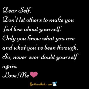 30 Best Dear Self quotes